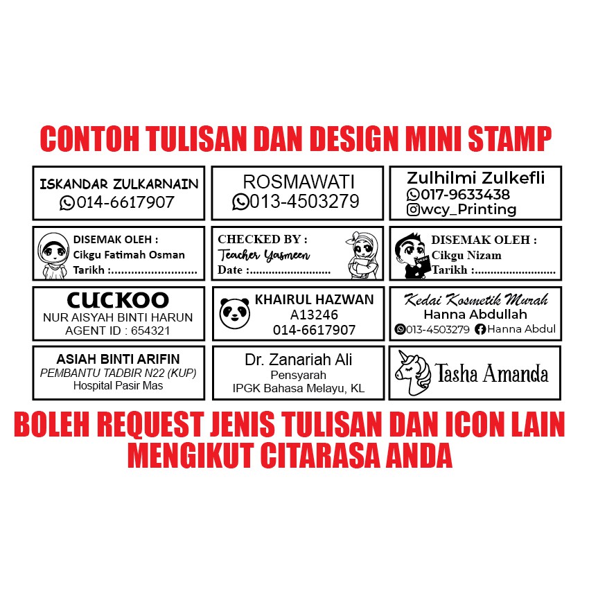 Cop Nama VIRAL (9 x 28mm) Cop Keychain Cop Mini Jururawat Nurse Student ...