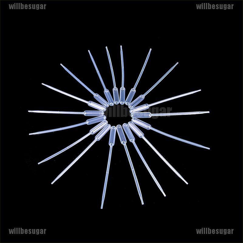 willbesugar 100PCS 0.5ml Disposable Polyethylene Eye Dropper Transfer ...