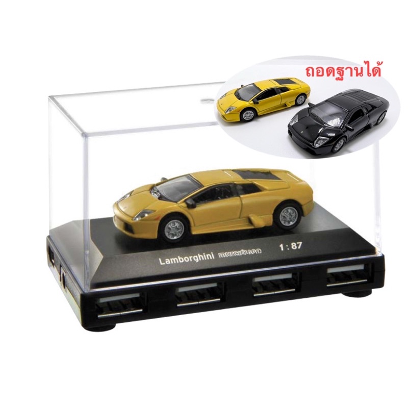 โมเดลรถ Lamborghini Murcielago 1/87 ลิขสิทธิ์แท้ WELLY model1/87 USB ...