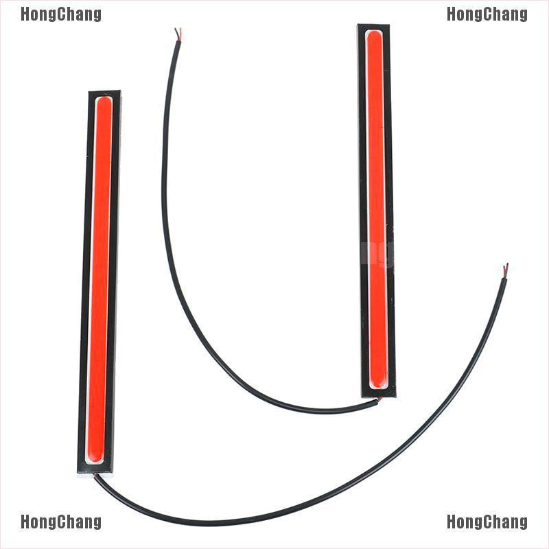 [LHGC] 2Pcs Red super bright cob car waterproof 12v led light drl fog ...