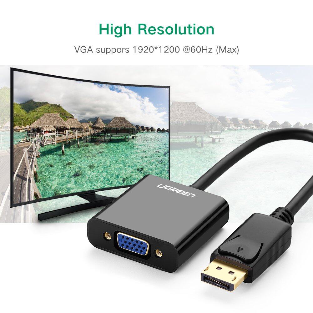 UGREEN รุ่น 20415 DISPLAY PORT (DP) TO VGA ตัวแปลงสัญญาณภาพ DISPLAY ...