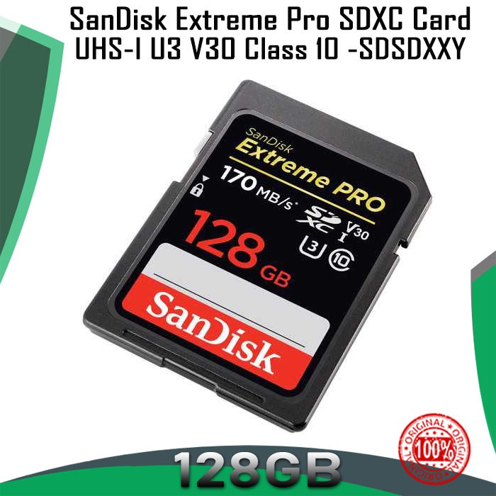 Extreme Pro Sdxc Sd Card Uhs-I U3 V30 128gb Sdcard 128gb Ori ...