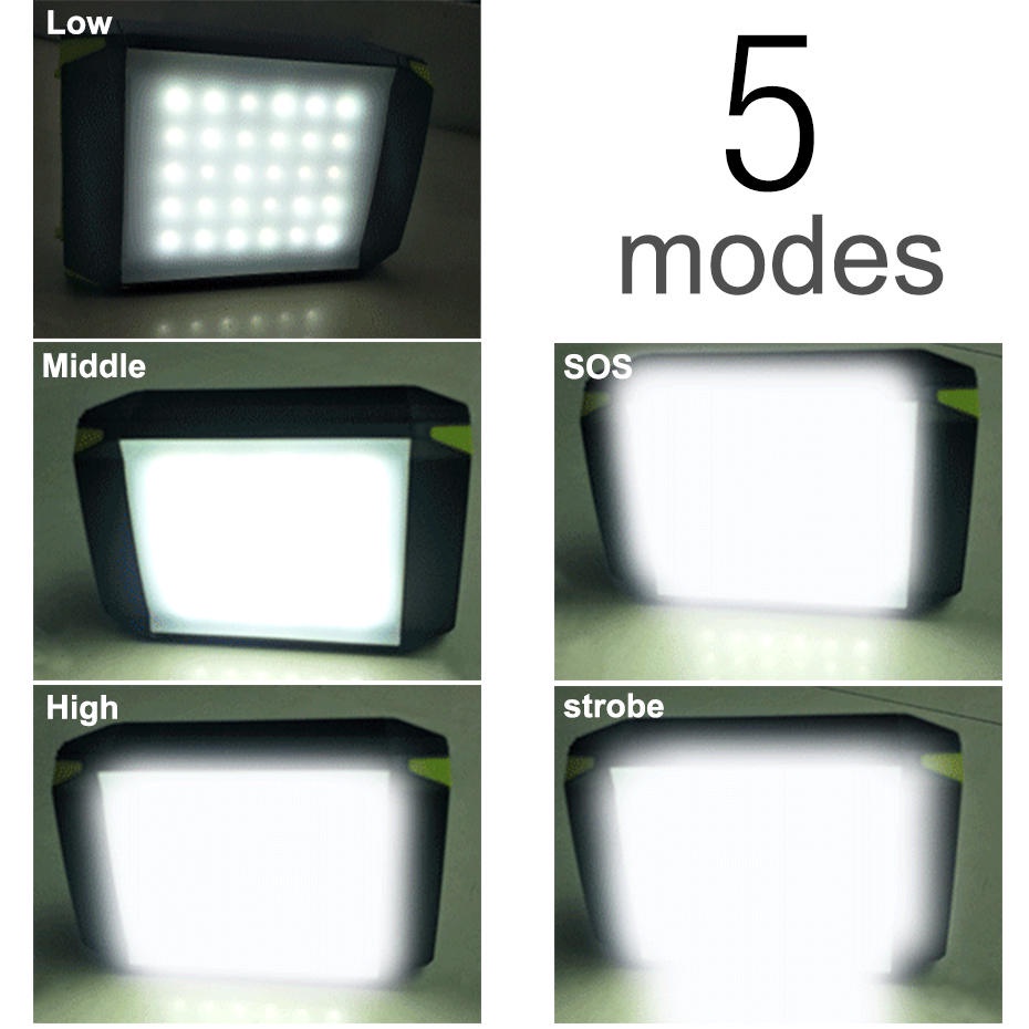 Hot StockFlasher Mobile Power Bank Flashlight USB Port Camping Tent ...