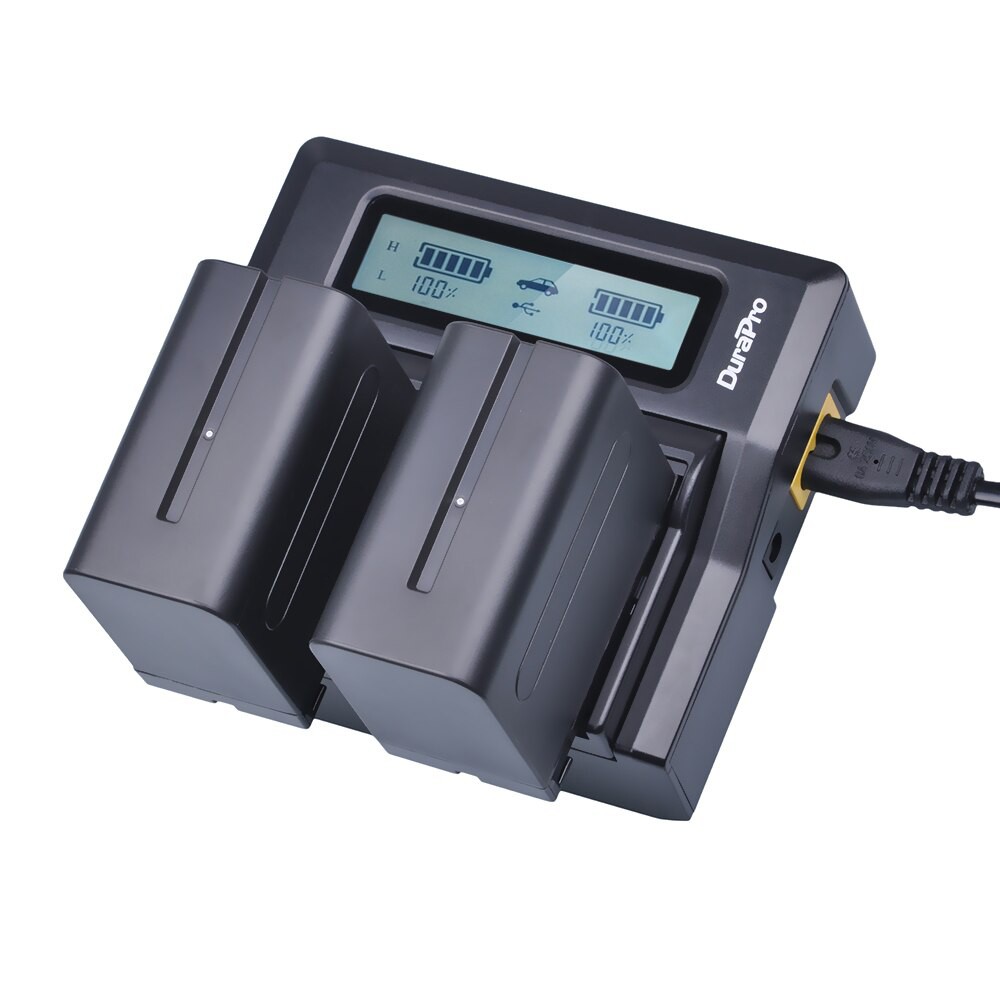 NP-F970 F960 7.2 V 7200 mAh แบตเตอรี่ + LCD สำหรับ SONY HVR-HD1000 HVR-HD1000E HVR-V1J ...