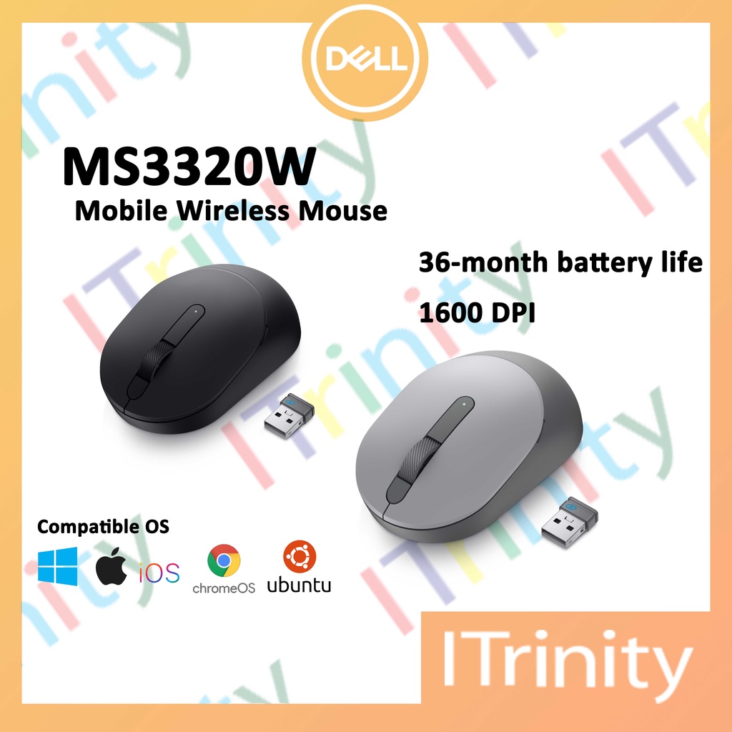 MS3320W- Dell Mobile Wireless Mouse – เดลล์ เม้าส์ไร้สาย Wireless ...