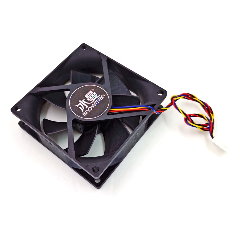 SNOWMAN 80mm 4 Pin PWM Fan Computer Case Fan Silent 8CM Fan CPU Cooling ...