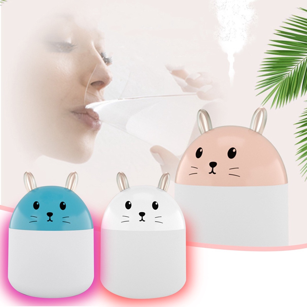 250ml Home Ultrasonic Usb Air Humidifier Cute Pet Rabbit Cool Mist ...