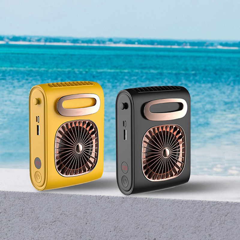 Mini Air Cooling Fan Waist Hanging Neck Portable USB Charging Air ...