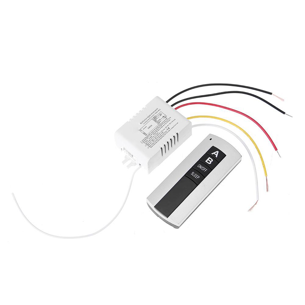 New 2 Relay ON/OFF 220V Smart Digital Wall Lamp Wireless Remote Control ...