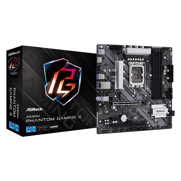 ASROCK Z690M-PHANTOM-GAMING4 LGA1700 DDR4 AMD CrossFire (Warranty 3Y ...