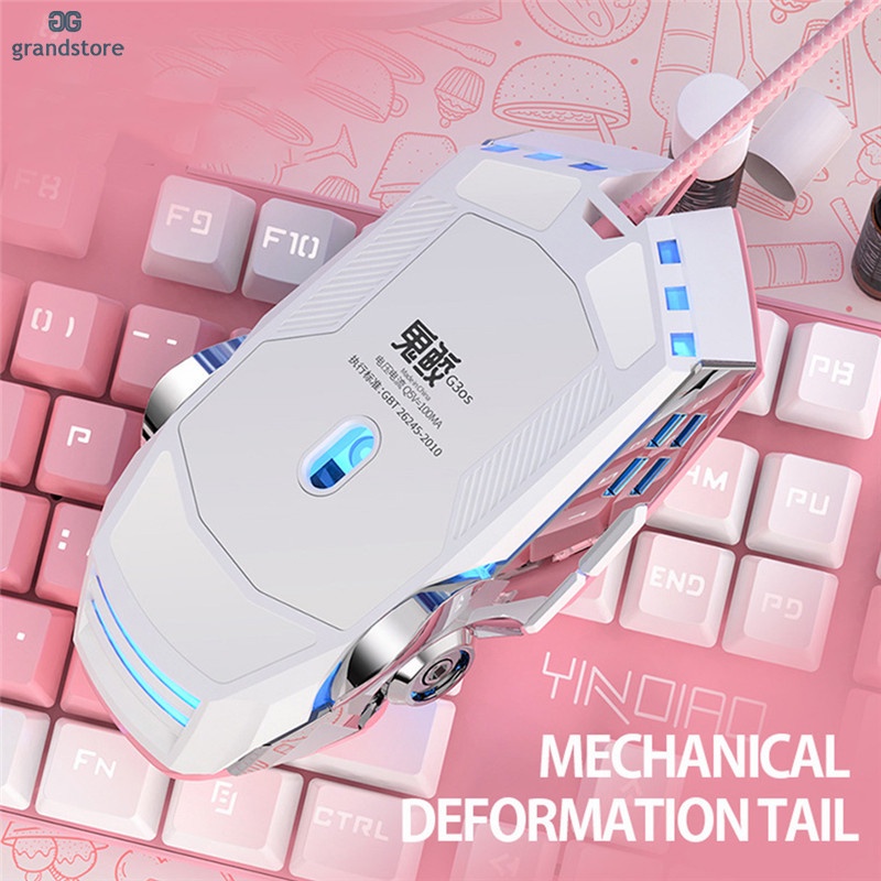 grandstore.sg Gaming Mouse Mechanical Wired Silent Mouse 7 Buttons ...