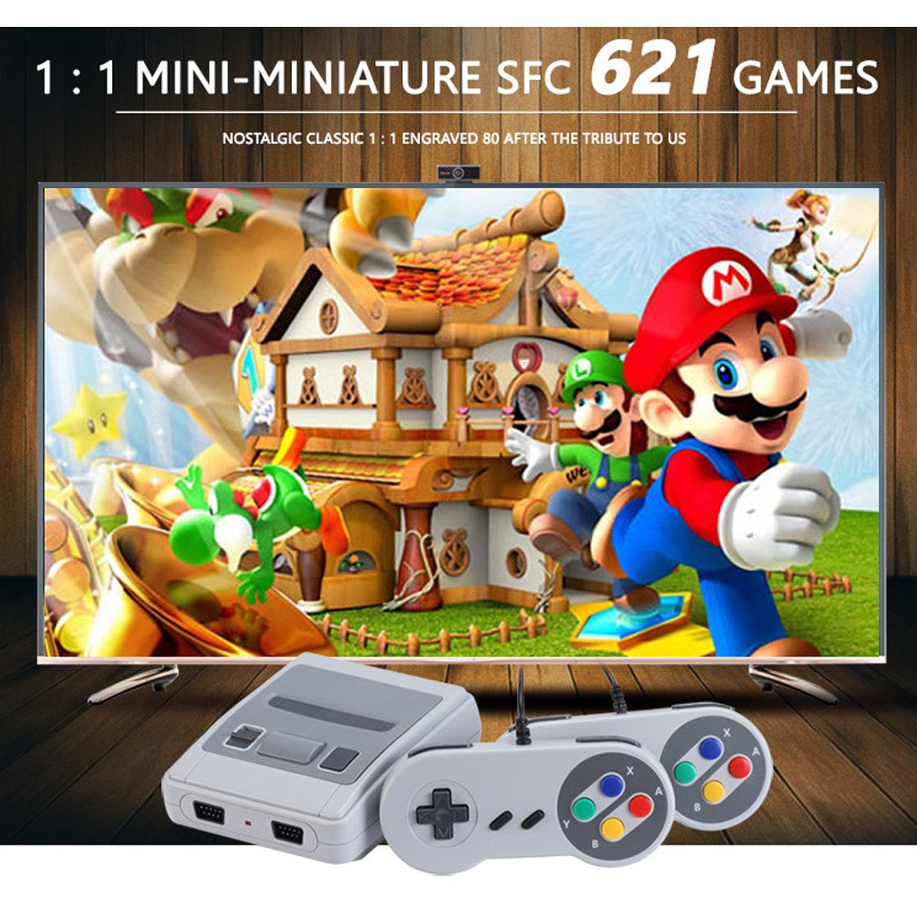Classic Mini HDMI TV Game (621 Games in 1) เครื่องเกม SUPER MINI SFC ...