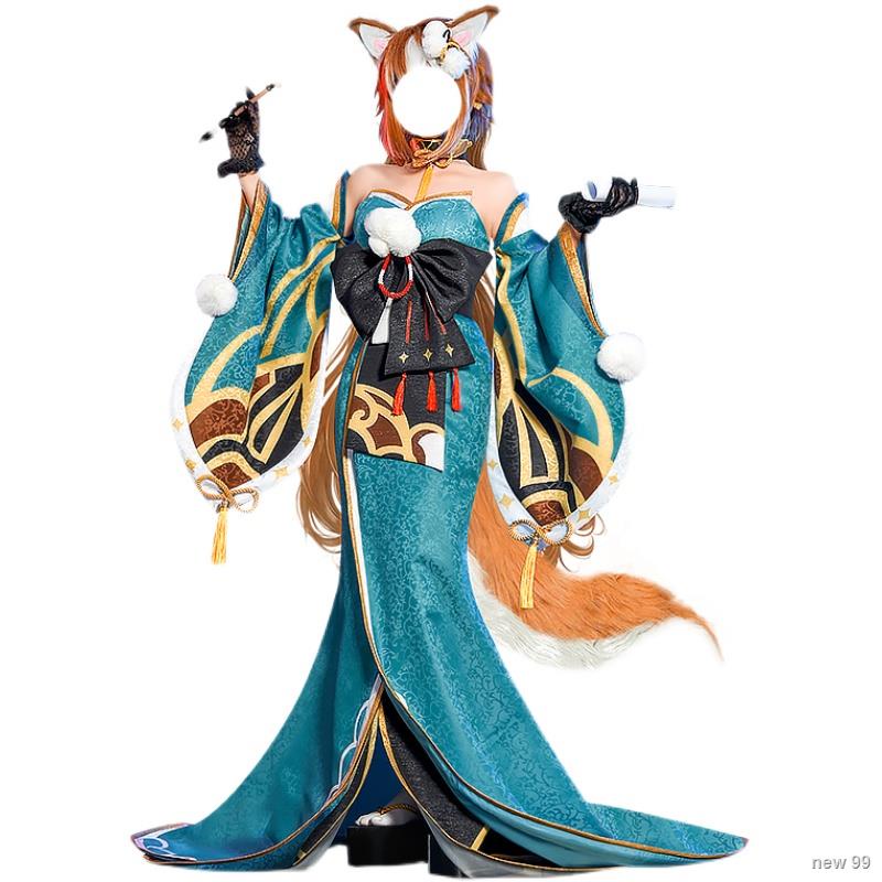 อะนิเมะยอดนิยม Game Genshin Impact Miss Sheena Gorou Cosplay Costume ...