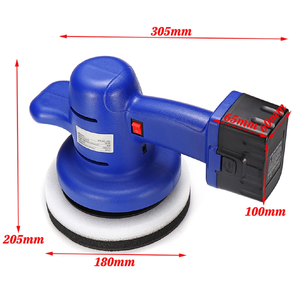 [Starting]Waxing Machine with 12V Lithium Battery Portable Cordless Car ...