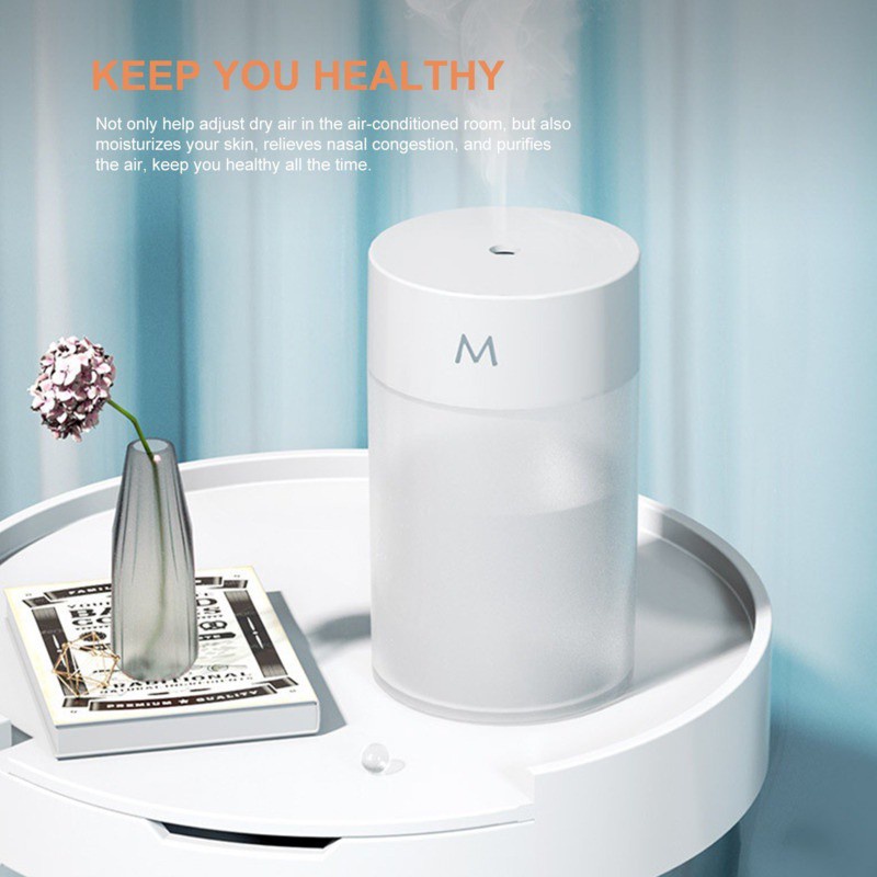 260mL Mist Humidifier Diffuser แบบพกพาที่มีสีสัน Night Light Quiet Cool ...