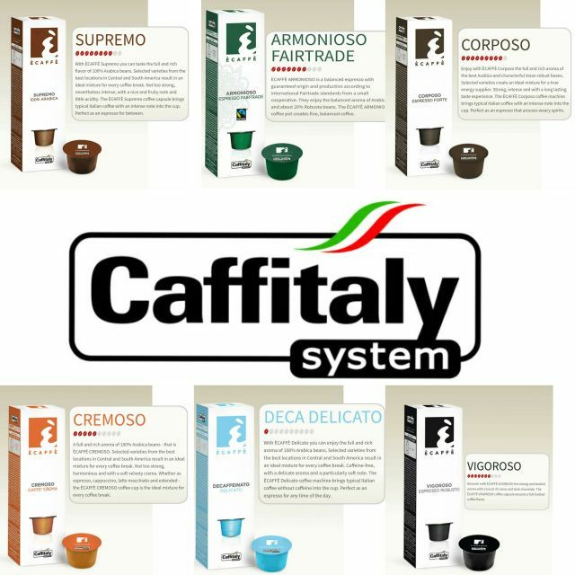 Ecaffe 5 X 20 CAPS D- CAFFITALY SYSTEM - 100 Caps - caffitaly - ThaiPick