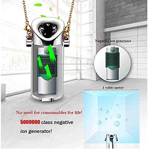 Portable Wearable Necklace Air Purifier Home Mini Air Lonizers Hang ...