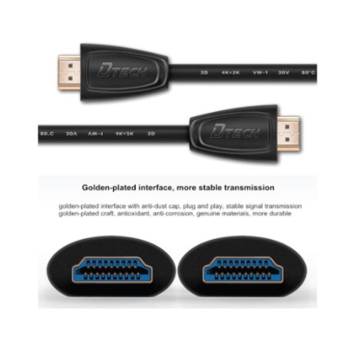 DTECH HDMI V2.0 4K hi-speed cable MM 15พร้อมส่ง DT-H009 191 - kriwit007 - ThaiPick