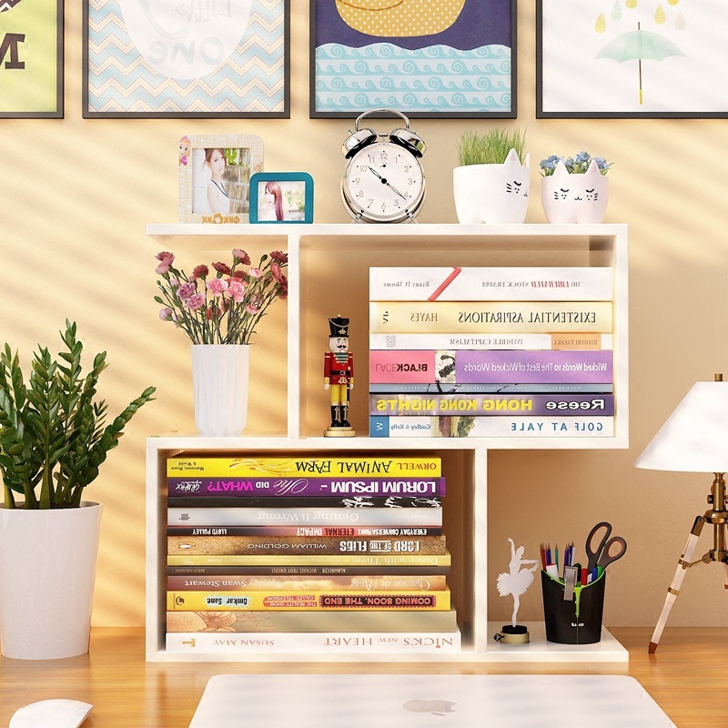 Creative Simple Student with Space Office Book Desktop Rack Simple ...