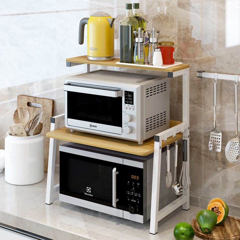 Kitchen Rack Microwave Oven Shelf Multi-function Kitchen Storage Shelf ...