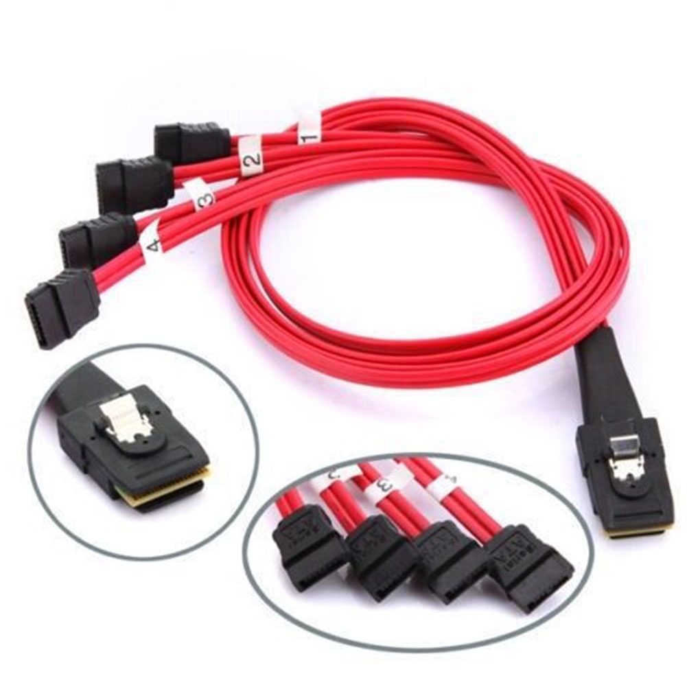 อะแดปเตอร์ขนาดเล็ก SAS to 4 SATA Splitter Forward Breakout Hard Disk Data - juzis.th - ThaiPick