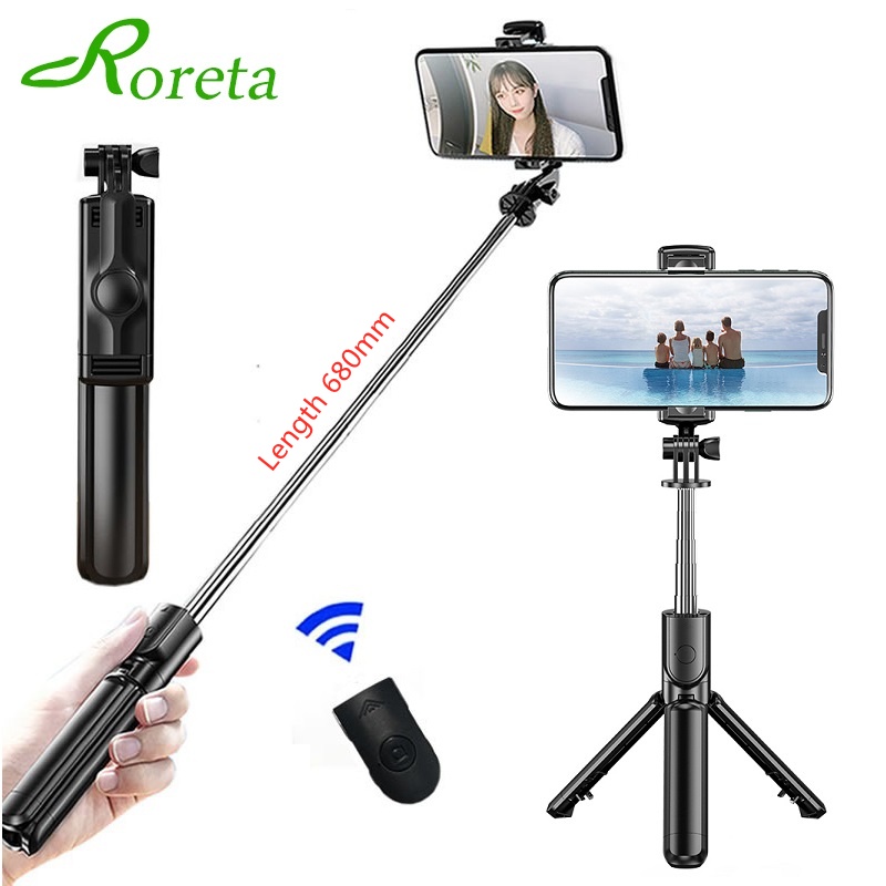 กล้อง ขาตั้ง Roreta Bluetooth Wireless Selfie Extendable Foldable ...