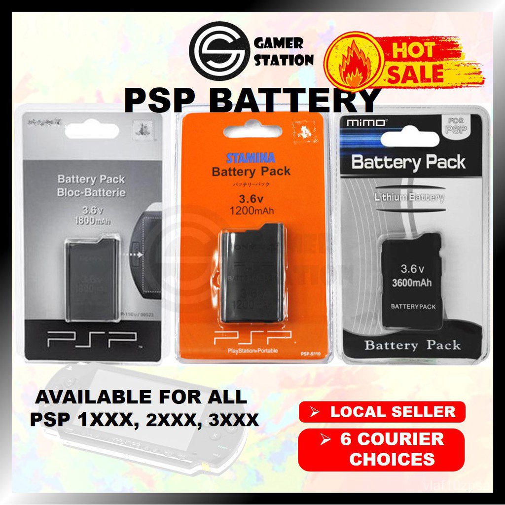 PSP Battery 1000 2000 3000 Model OEM PSP-110 PSP-S110 PSP Game j2AI ...