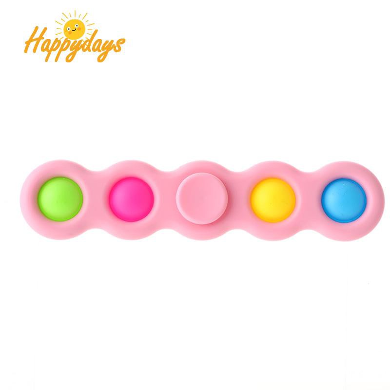 happy_Colorful Portable Fingertip Gyro Push Bubble Autism Need Toys ...