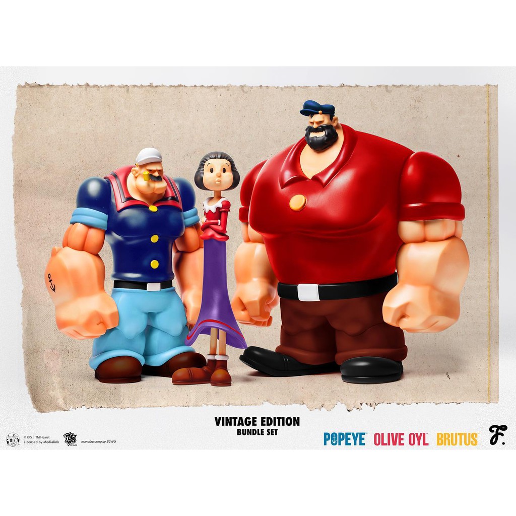 Fools Paradise X POPEYE Vinyl Series Vintage Color Bundle Set (Made to ...
