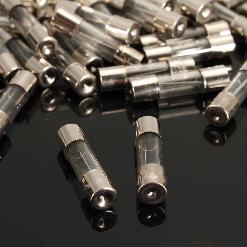 NEW 100Pcs 5x20mm Fast-blow Fuses Quick Blow Glass Tube Fuse Assorted ...