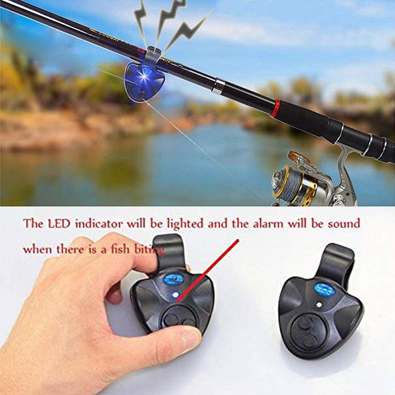LED Light Fishing Alarms Portable Carp Bite Alarm Fishing Line Gear ...