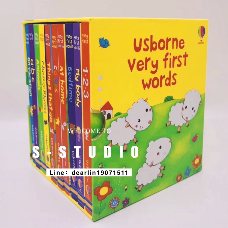 Usborne Very First Words 10books set บอร์ดบุ๊ค 10เล่ม กระดาษแข็งไม่ฉีก ...