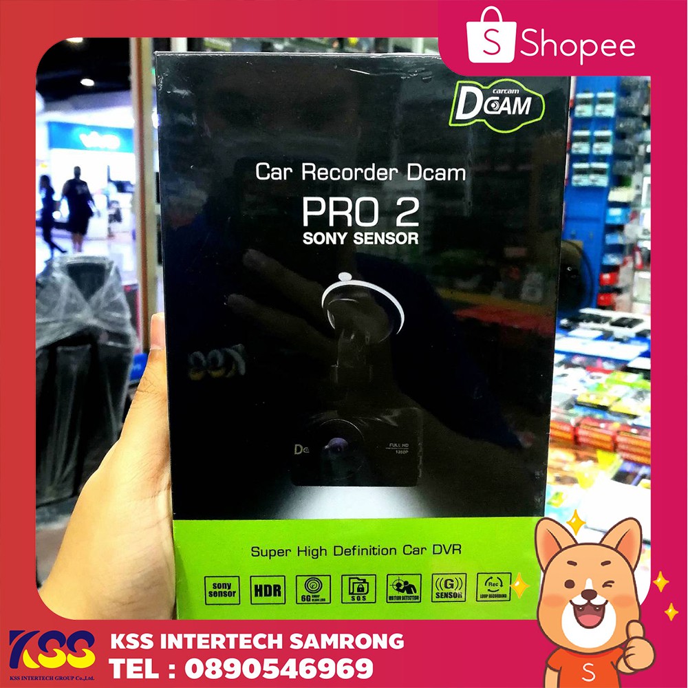 กล้องติดรถยนต์ Dcam Pro 2 Full HD 1080P (Sensor Sony) ประกันสินค้า 1 ปี ...