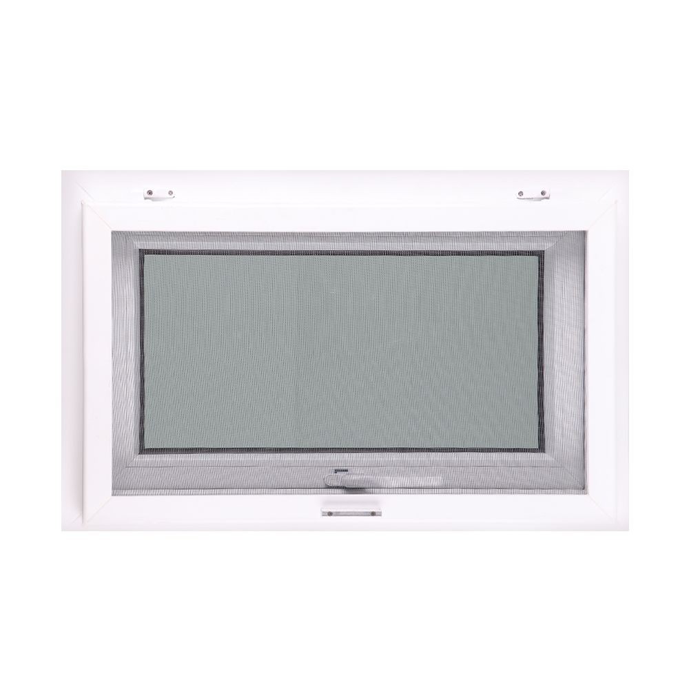 WINDOW UPVC AZLE 80x50 cm. WHITE หน้าต่าง UPVC AZLE กระทุ้ง มุ้ง 80x50 ...