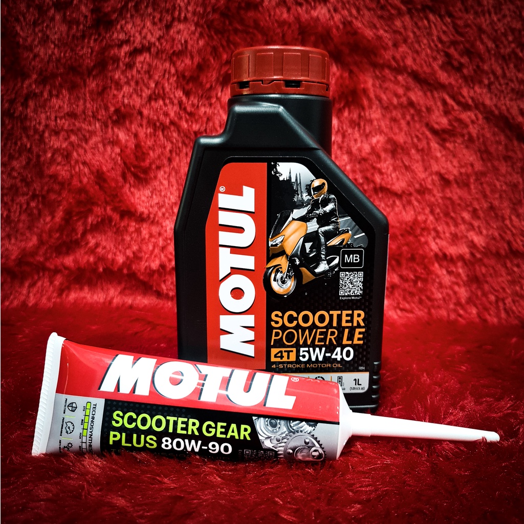 Motul Scooter Power LE 5W-40 น้ำมันเครื่องสังเคราะห์แท้ 100 สำหรับรถ ...