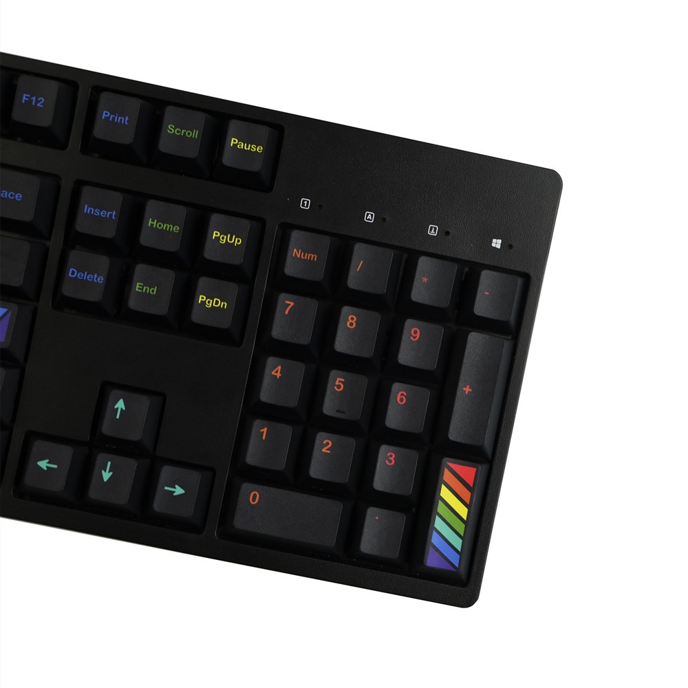 แป้นพิมพ์คอมพิวเตอร์ 1 Set GMK Midnight Rainbow Keycaps PBT Dye ...