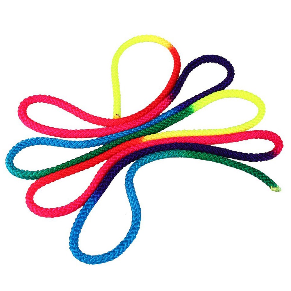 Colorful Gymnastics Rope Aerobics Skipping Rope Gradient Rhythmic ...