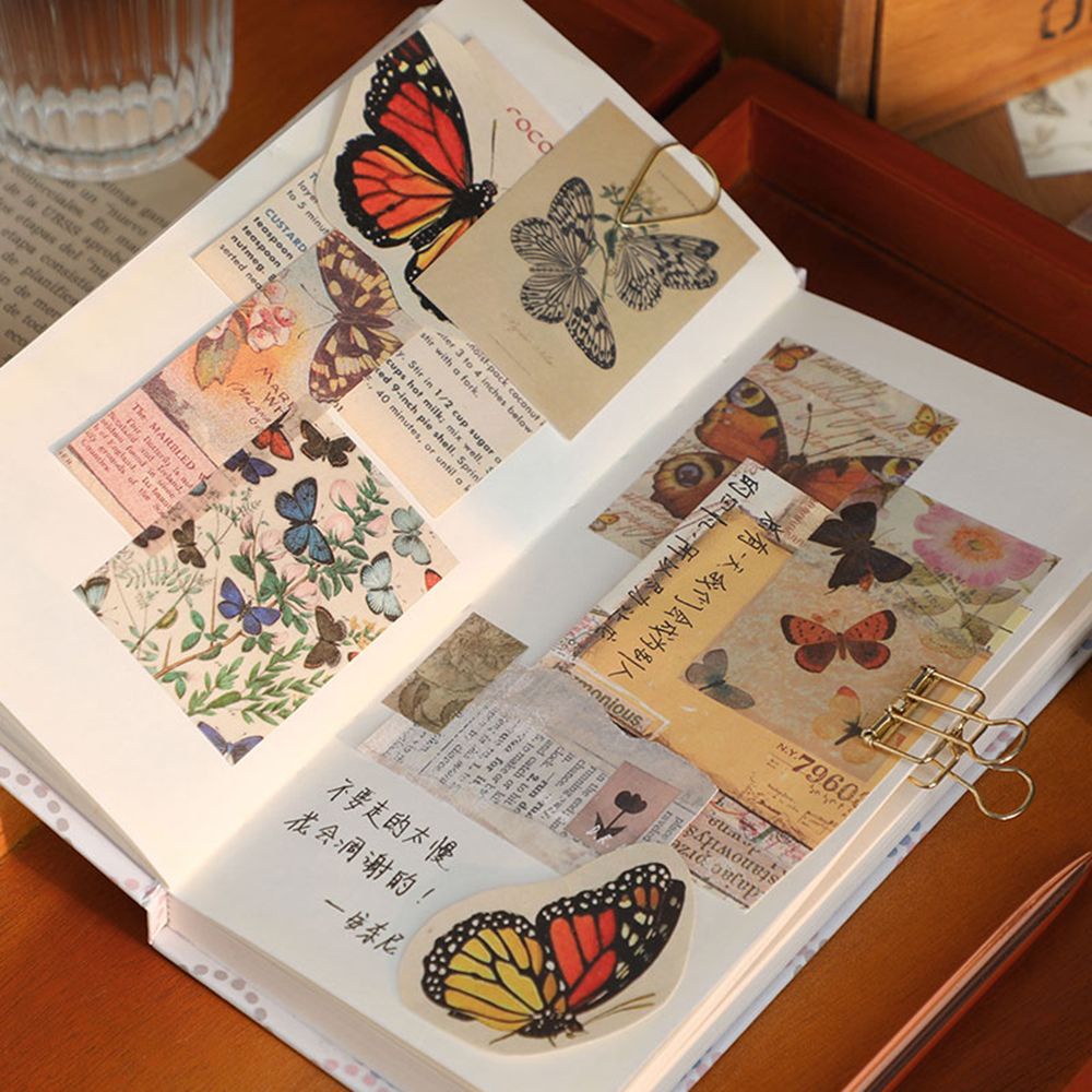 JANE Stamping Paper Sewing Handbook Diary Decoration Vintage Art ...