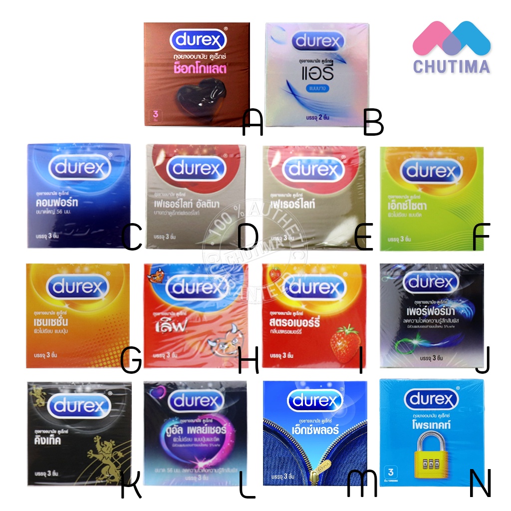 ถูกสุดในไทย Durex condom ถุงยางอนามัย ดูเร็กซ์ (ไม่ระบุชื่อสินค้าหน้า ...