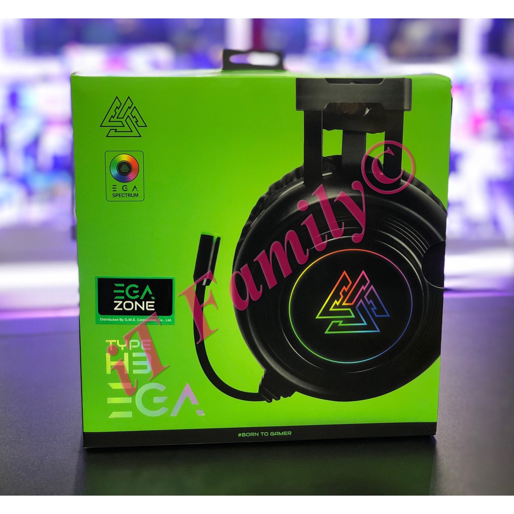 EGA "TYPE H3" หูฟังเกมส์มิ่ง USB 7.1 Surround Sound RGB GAMING HEADSET ...