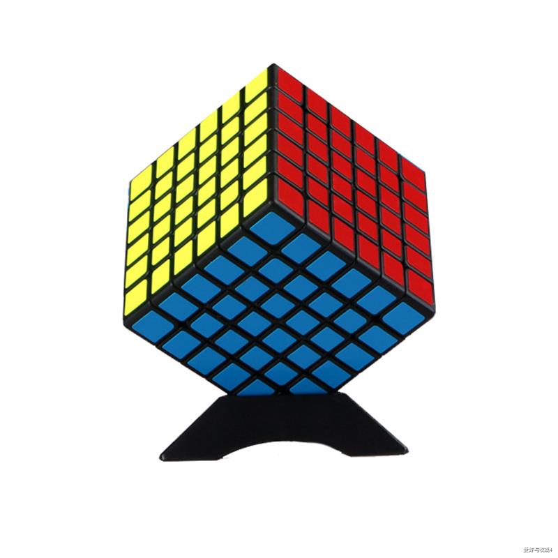 QiYi Square Magic Cube 2x2 3x3 4x4 5x5 6x6 7x7 สีขาวสีดำสติกเกอร์การ ...
