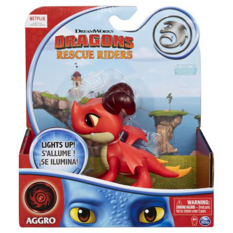 DreamWorks Dragons Rescue Riders, Aggro Dragon Action Figure | Shopee ...