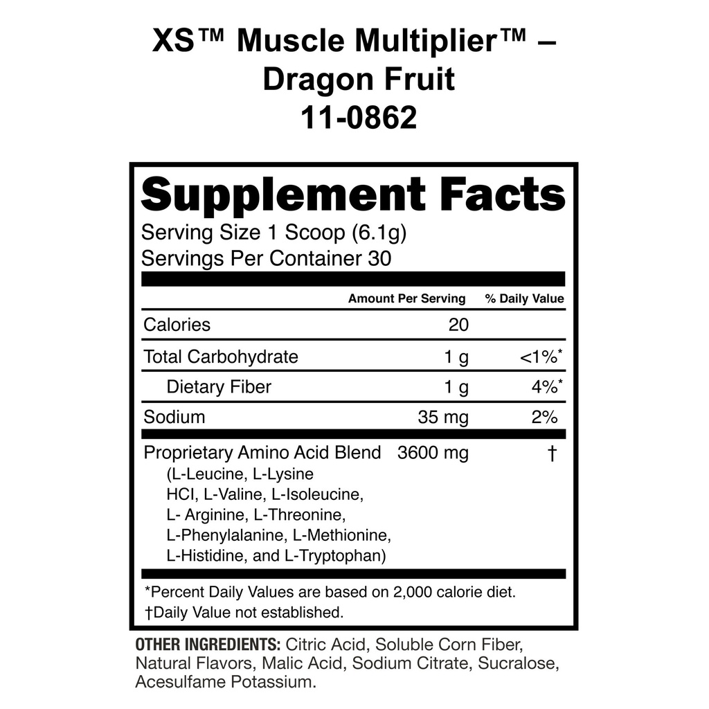 Nutrilite XS Muscle Multiplier Essential Amino Acid Supplement Dragon ...