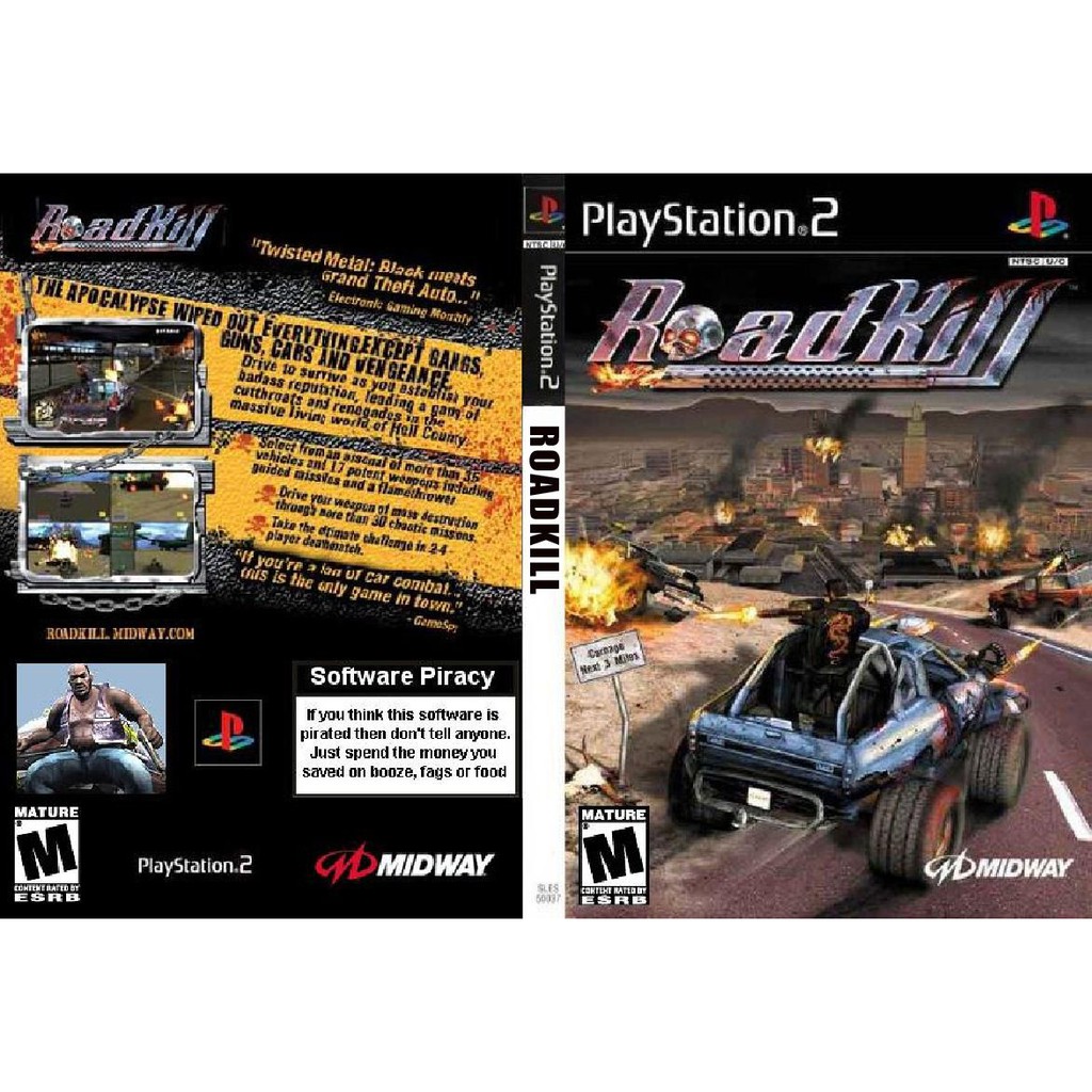 RoadKill PS2 ISO (Ntsc-Pal) (Español/Multi) MG-MF | Shopee Thailand