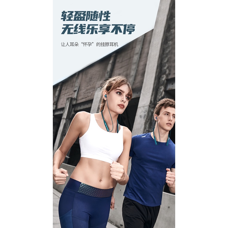 YLVคอแขวนคอชุดหูฟังบลูทูธ2021กีฬาใหม่วิ่งแม่เหล็กไร้สายในหูสำหรับหัว ...