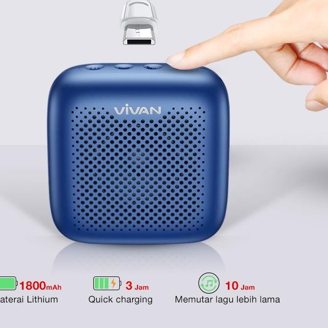 Vivan Vs1 ลําโพงบลูทูธกันน้ําขนาดเล็กรองรับ Usb & Sd Card - lani9_store ...