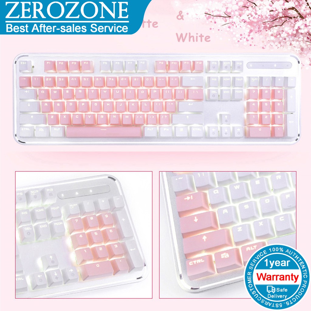 RK104 Royal Kludge RK960 104-key gaming mechanical keyboard Dual Mode ...