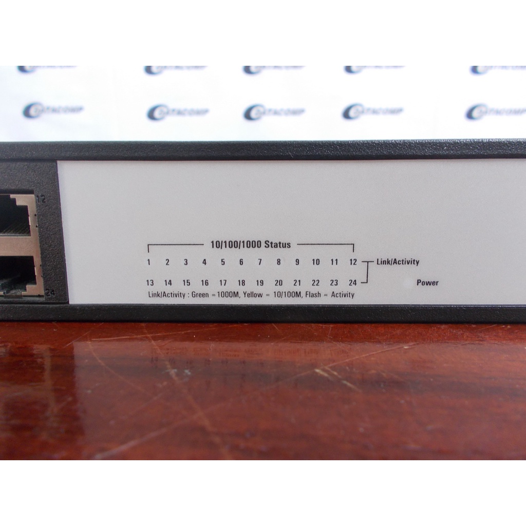 3COM Baseline Switch 2824 24-Port Gigabit 101001000 Mbps สภาพดี พร้อม ...