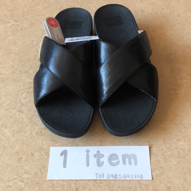 Fitflop size 8 womans shoe lulu cross glitz slide - 1item - ThaiPick