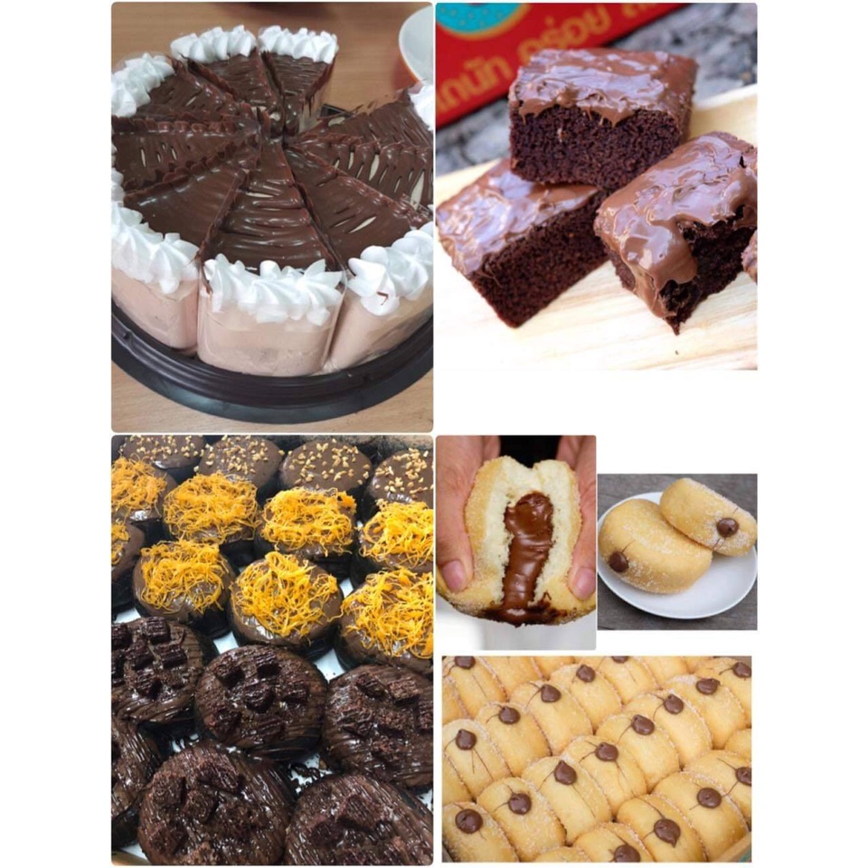 Fershay Hazelnut ไส้ช็อกโกแลตผสมเฮเซลนัท ไส้โดนัท โรยหน้าครอฟเฟิล ไส้เ ...